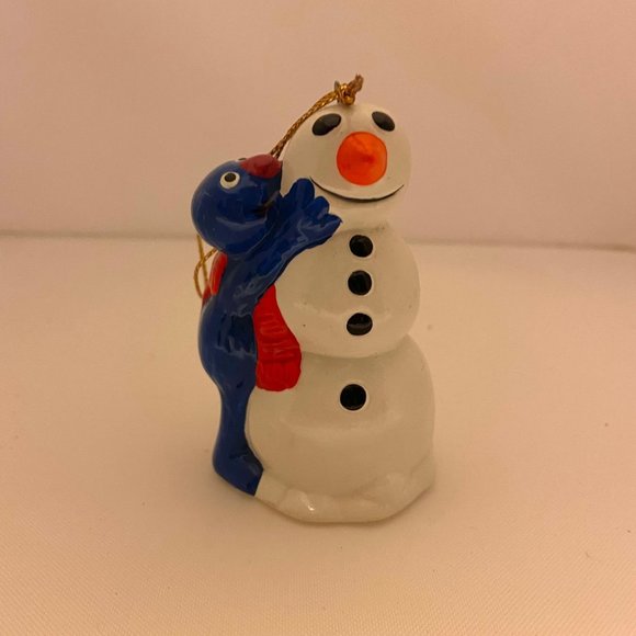 Muppets | Holiday | Vintage Blue Muppet Character With Snowman ...
